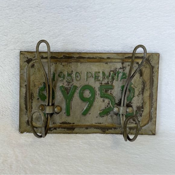Accents | Vintage Look Pennsylvania License Plate Wall Hanger With ...